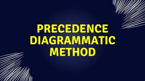 Precedence Diagrammatic Method Pmp Kalpatharu Consulting Youtube