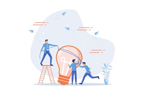 Premium Vector Brainstorming For New Idea Teamwork Collaboration For