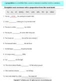 Underline Prepositions In The Paragraph And Write Them Turtle Diary