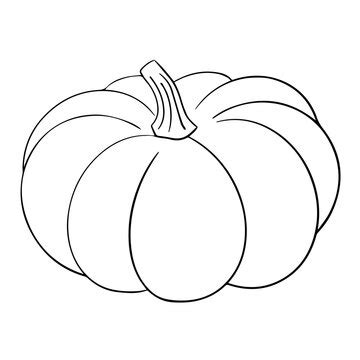 Cute Pumpkin Clipart Black And White