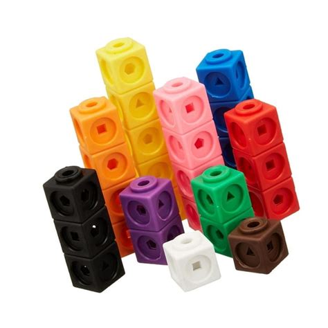 learning resources mathlink cubes educational counting toy set of 100 cubes