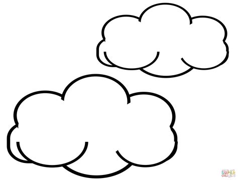 Coloriage Nuage Coloriages à imprimer gratuits
