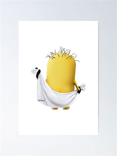 Naked Minion Poster For Sale By RobertArt12 Redbubble