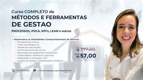 Curso COMPLETO de GESTÃO Processos KPI s PDCA Lean White Belt em