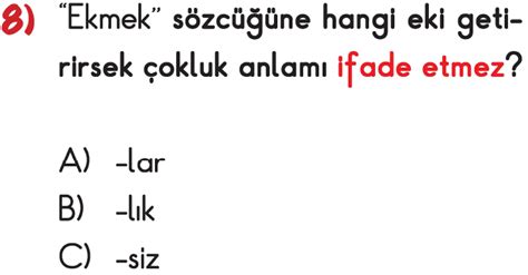 Online Test Çöz 3 Sınıf Türkçe Özel ve Cins İsimler Tekil ve Çoğul