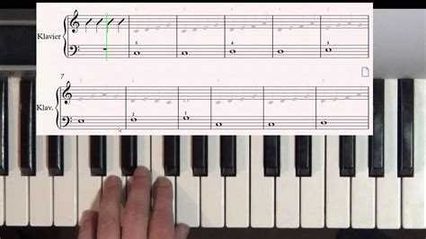 Klavier spielen lernen Lektion 5 Tutorial in deutsch für Anfänger ohne