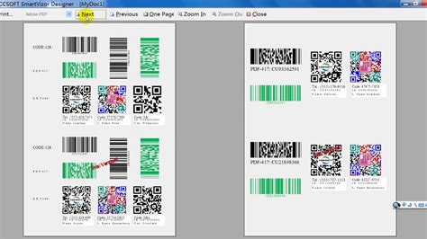 How To Create And Print D Barcode Pdf Datamatrix Qr Code Youtube
