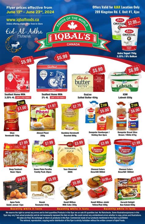 Iqbal Foods Ajax Flyer June To