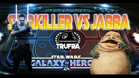 Starkiller Vs Jabba Again V Gac Swgoh Youtube