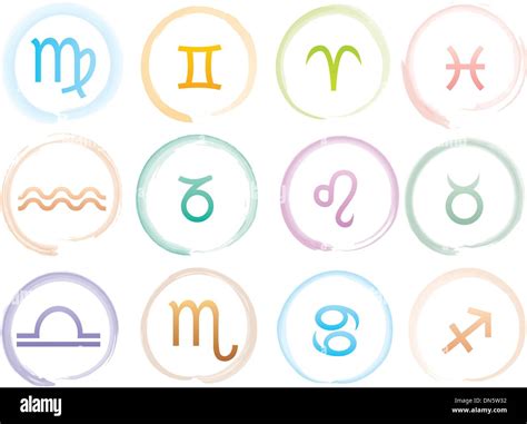 Horoscope Signs Set Stock Vector Image Art Alamy