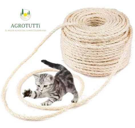 Metros De Soga Mecate Cabuya Fique Mm Ideal Rasca Gatos