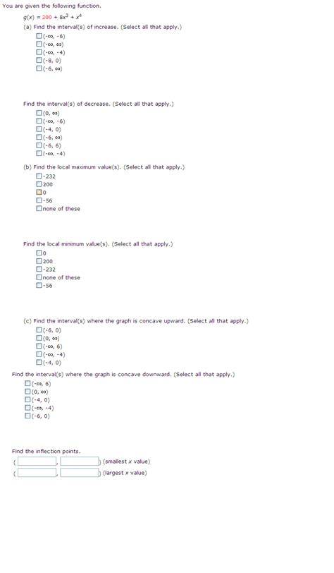 solved you are given the following function g x 200