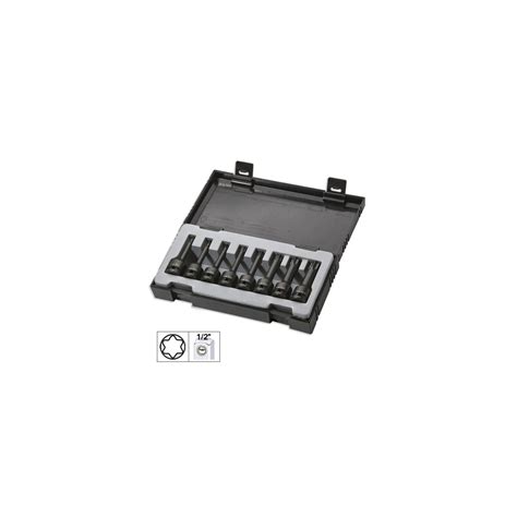 Jeu De 8 Douilles A Choc Torx De 1 2