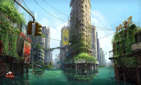 Overgrown Sunken City Google Search Fantasy Landscape Post