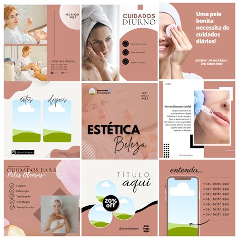 Pack 233 Artes Para Spa Editáveis no Canva wilson souza Hotmart
