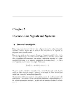Chapter 2 Discrete Time Signals And Systems Chapter 2 Discrete Time