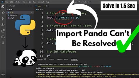Import Pandas Could Not Be Resolved From Source Pylance Report