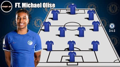CHELSEA POTENTIAL LINEUP WITH TRANSFER MICHAEL OLISE UNDER MAURICIO