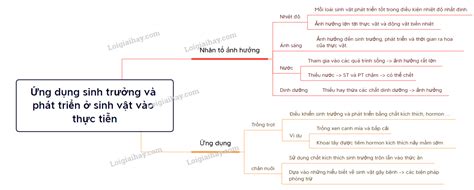 Lý thuyết ứng dụng sinh trưởng và phát triển ở sinh vật vào thực tiễn