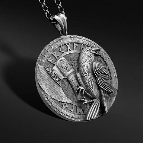 Viking Karga Madalyon Kolye TYRAN DESIGN