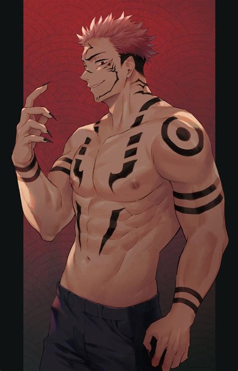 Itadori Yuuji And Ryoumen Sukuna Jujutsu Kaisen Drawn By Hao Haozz