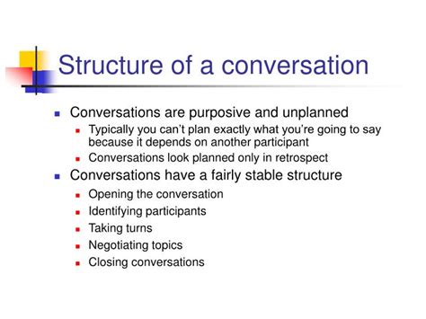 conversation structure