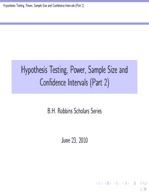 Fillable Online Biostat Mc Vanderbilt Hypothesis Testing Power Sample