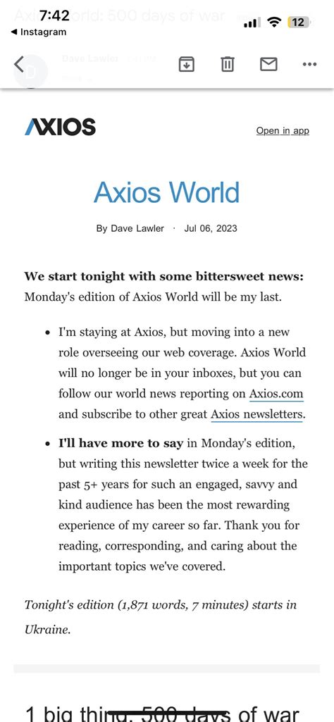 Jake Wilkins On Twitter DavidLawler10 Opens His Axios World
