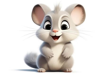 Premium Ai Image Fluffy Rodent As An Adorable Cartoon Character