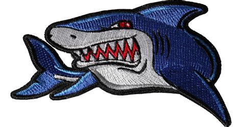 Shark Patch For Jackets Sew Or Iron On Application By Ivamis Patches