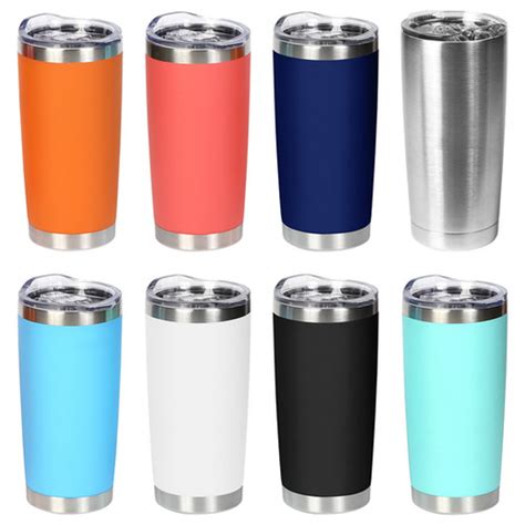 10PZAS VASO TERMOS ACERO INOXIDABLE INSULADO TIPO YETI 20OZ QUE
