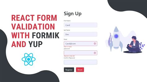 react form validation with formik and yup