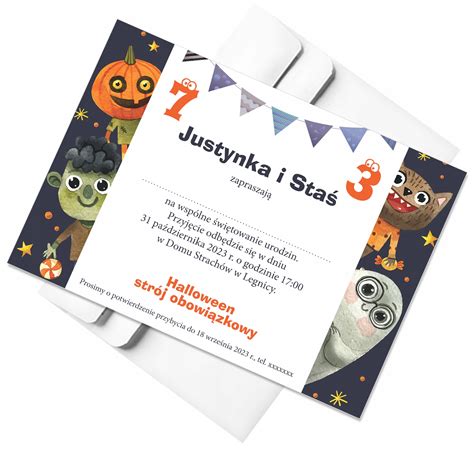 Zaproszenie Na Halloween Niska Cena Na Allegro Pl