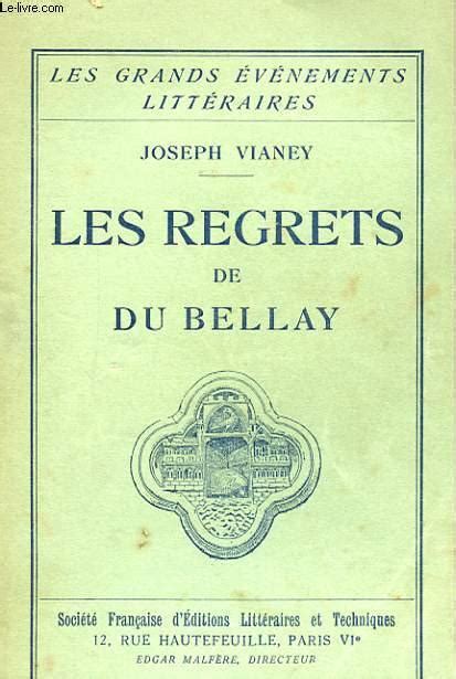 LES REGRETS DE JOACHIM DU BELLAY Von JOSEPH VIANEY Bon Couverture