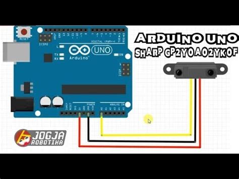 ARDUINO PROJECT Tutorial Program Sensor Jarak Proximity Sharp