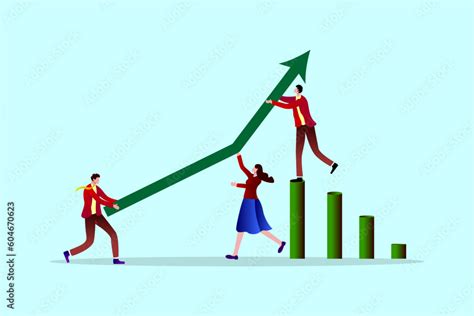 Graph With Arrows Work Together Or Cooperate To Increase Efficiency
