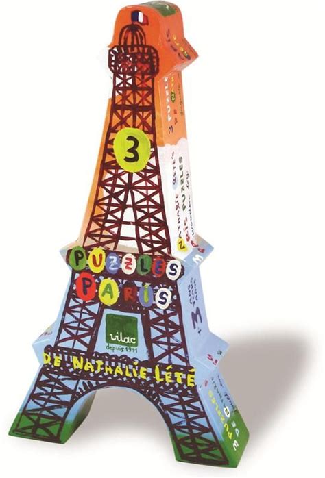 Puzzle Vilac Tour Eiffel Nathalie Lété French landmarks Eiffel