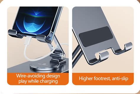 Boneruy Phone Tablet Stand Rotatable Foldable Tablet Stand Adjustable