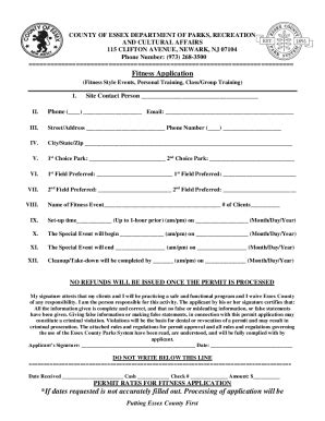 Fillable Online Essex County Attractions Reservations Fax Email Print