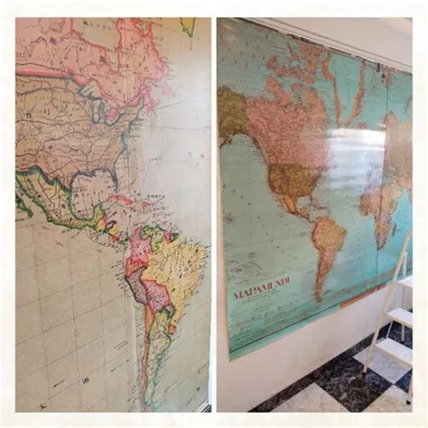 Vinilo Decorativo Mapamundi Planisferio Mundial Ploteo Pared En Venta