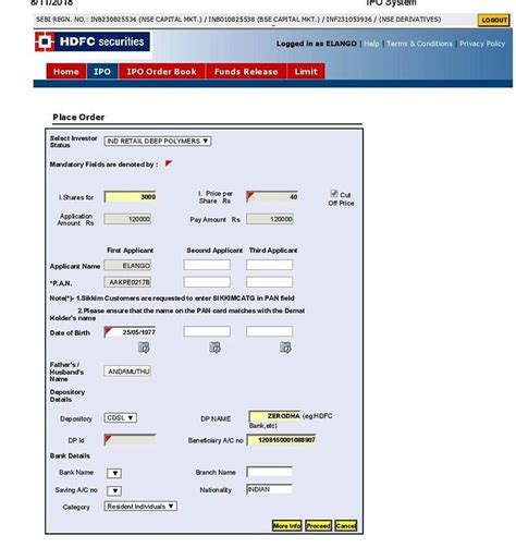 How To Apply For IPO Using HDFC Bank General Trading Q A By