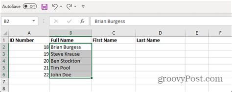 How To Separate Names In Excel