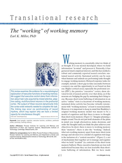 working memory pdf neural oscillation working memory