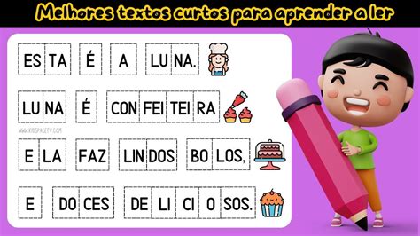 Praticar Leitura Textos Curtos Para Aprender A Ler Aprendendo A Ler