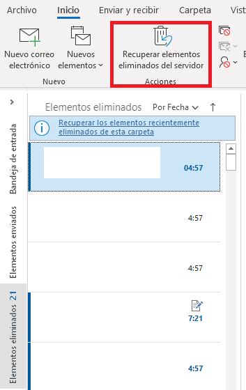 Recuperar correos eliminados de Outlook fácilmente IONOS MX