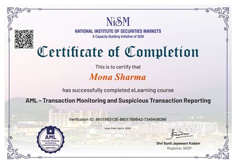 Certificate NISM ELearning