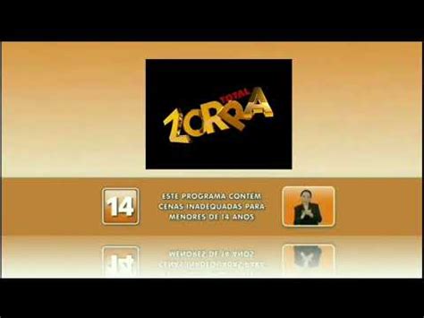 MONTAGEM Vinheta Classificação Indicativa Zorra Total 2014 2015
