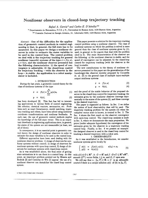 nonlinear observers pdf control theory mathematics