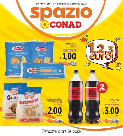 Volantino Spazio Conad 1 2 3 Euro Fino Al 29 01 Dal 16 01 2024