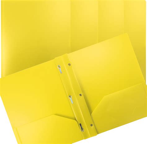 Amazon Heavy Duty Pocket Folder With Prongs And Extra Pocket